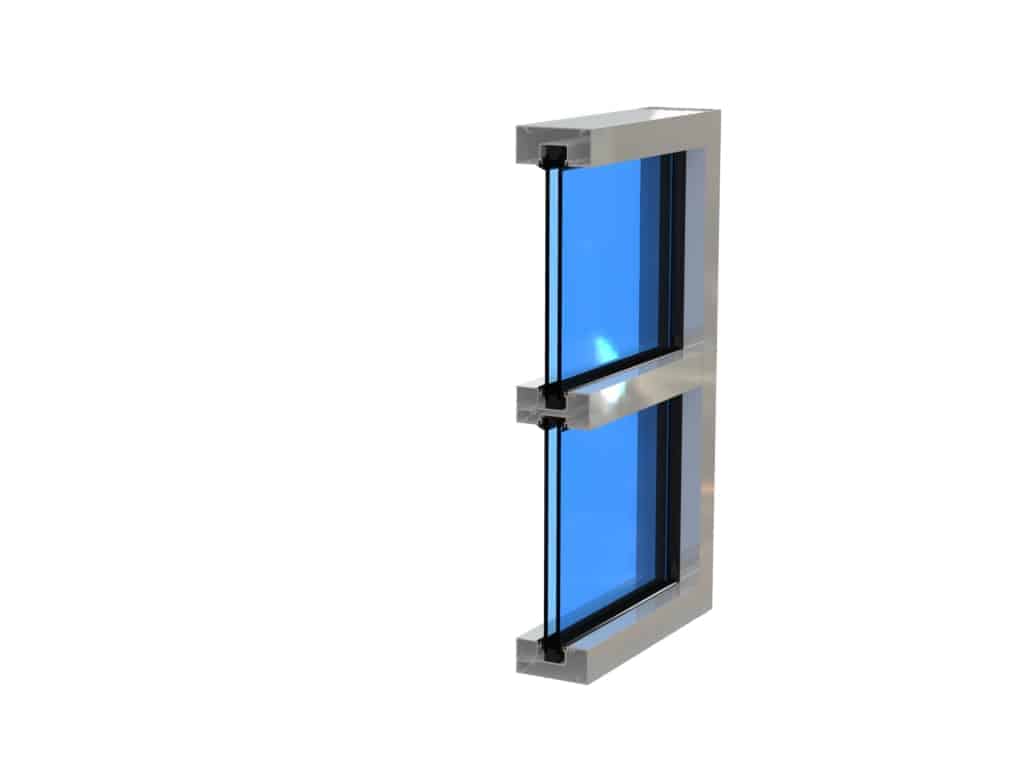 Non-Impact Flush Glazed Storefront System - SMI-245 by Aldora
