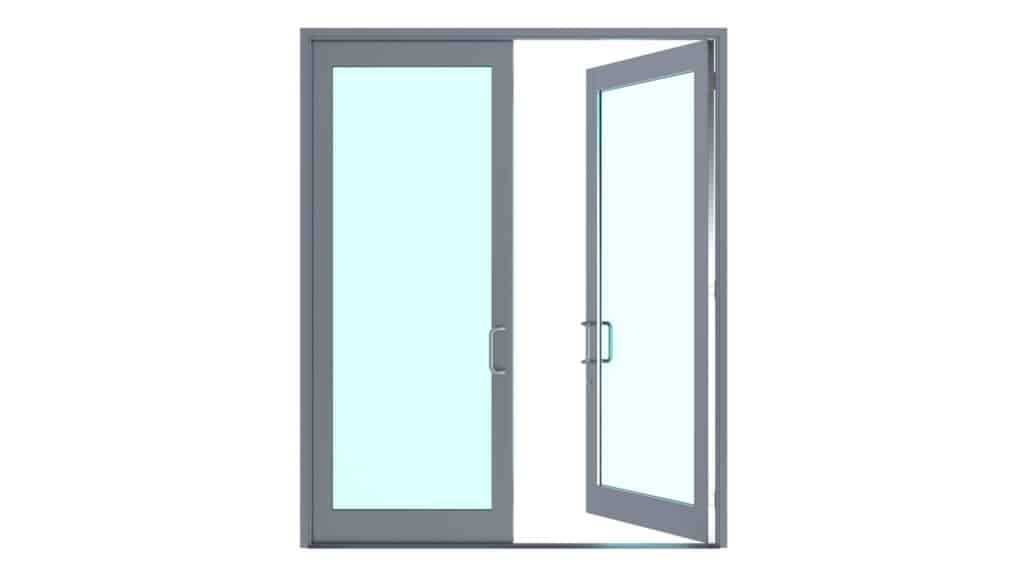 Inswing Impact Doors with Panic Hardware - Aldora